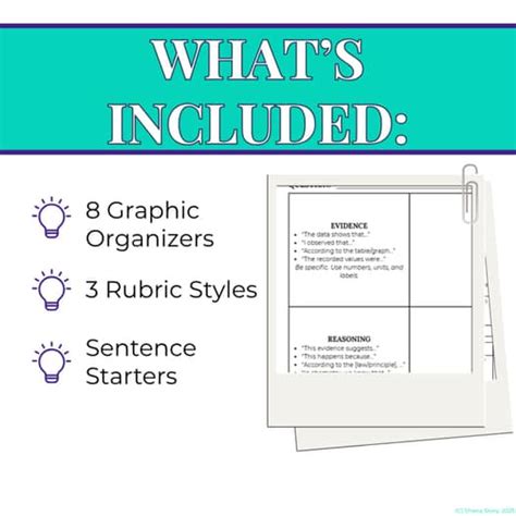 Scientific Thinking And Writing Toolkit Evidence Reasoning Claim