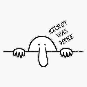 Magnet Kilroy Was Here Graffiti Art Magnet Vinyl Decal