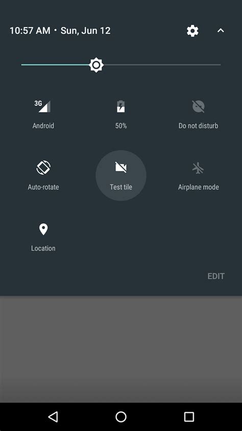 Android N Quick Settings Tile Api