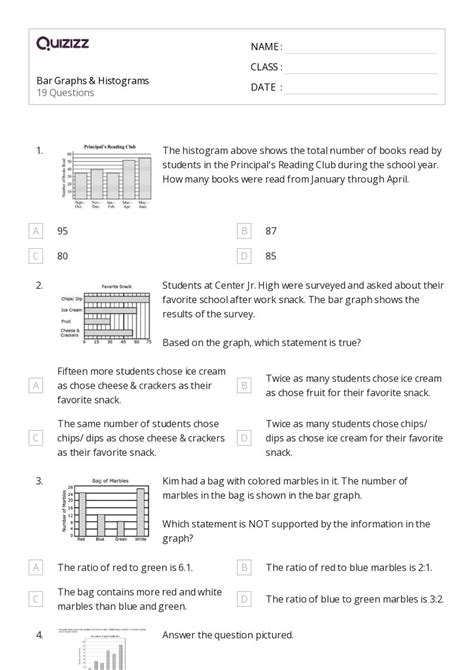 50 Scaled Bar Graphs Worksheets For 6th Year On Quizizz Free And Printable