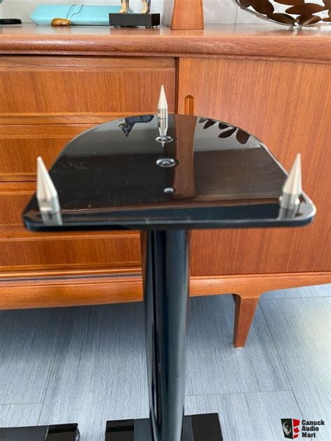 Elac Ls70 Speaker Stands One Pair Black Photo 3737862 Canuck Audio Mart