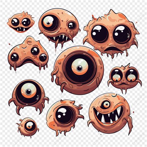 令人毛骨悚然的眼睛 向量剪貼畫貼紙eps圖案素材免費下載，可愛卡通圖片，尺寸4267 × 4267px Lovepik