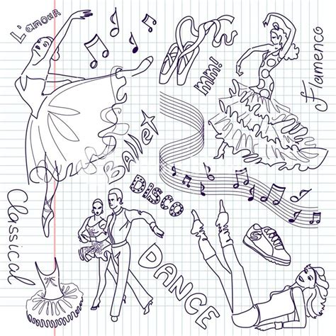 Dance Doodles Dancing Drawings Easy Drawings Dancing Sketch