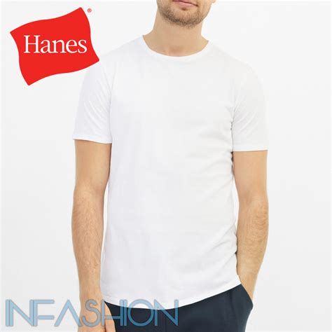 Hanes Plain White Crew Neck T Shirts Unisex Shopee Philippines