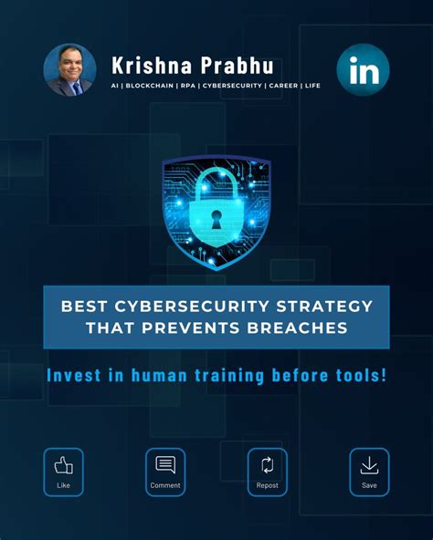 𝗕𝗲𝘀𝘁 𝗖𝘆𝗯𝗲𝗿𝘀𝗲𝗰𝘂𝗿𝗶𝘁𝘆 𝗦𝘁𝗿𝗮𝘁𝗲𝗴𝘆 𝘁𝗵𝗮𝘁 𝗣𝗿𝗲𝘃𝗲𝗻𝘁𝘀 𝗕𝗿𝗲𝗮𝗰𝗵𝗲𝘀 Krishna Prabhu