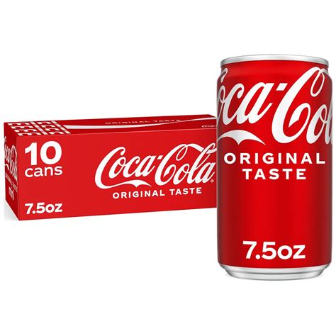 Coca Cola Soda Soft Drink Fridge Pack Mini Cans 10 Pack Mini Can Walgreens