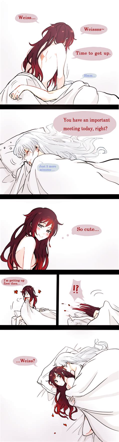 Ruby Rose And Weiss Schnee Rwby Drawn By Kuma Bloodycolor Danbooru