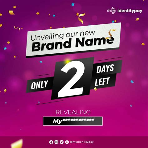 Identitypass We Have Just 2 More Days To Unveiling Our Facebook
