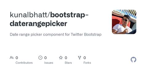 Github Kunalbhattbootstrap Daterangepicker Date Range Picker Component For Twitter Bootstrap