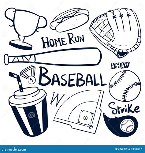 Baseball Drawing Cartoon Vector 39001679