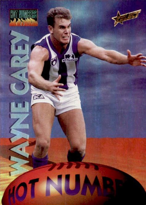 Wayne Carey Hot Numbers 1996 Select Afl — Ja Jas Collectables