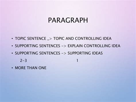 Paragraph Pptx