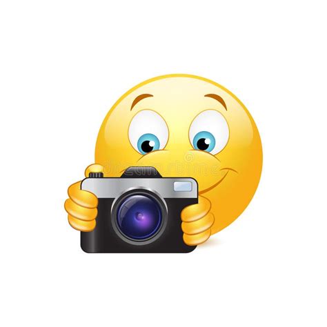 Camera Emoticon Stock Vector Illustration Of Looking 19731655