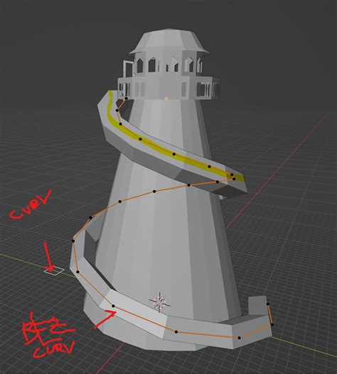 Sweeping On Spiral Curve Modeling A Slide Modeling Blender Artists Community