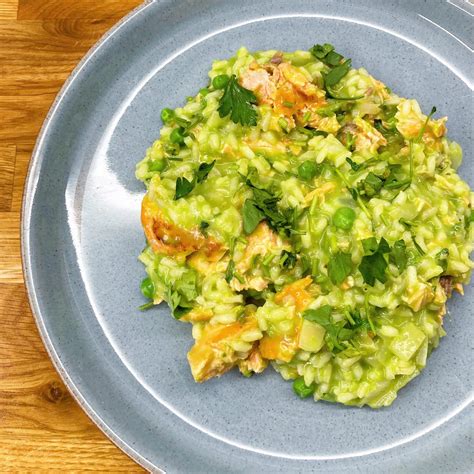 Salmon Pea And Dill Risotto Recipelast
