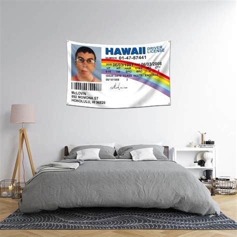 Mclovin Id Driver License Tapestry Mclovin Id Wall Decor Mclovin Id