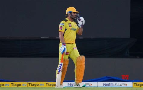 Ahmedabad Chennai Super Kings Captain Ms Dhoni During The Ipl 2023