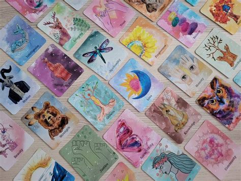 Value Cards Deck Core Values Illustration Cards Counselling Etsy Uk