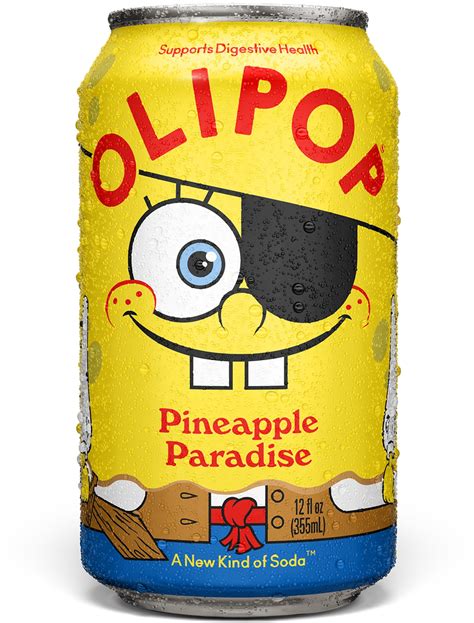 Spongebob Pineapple Paradise Prebiotic Soda Olipop