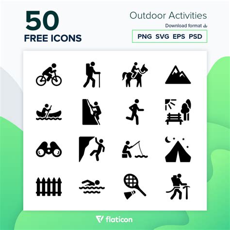 Outdoor Recreation Icons Outdoor Recreation Icons Stock Illustrations