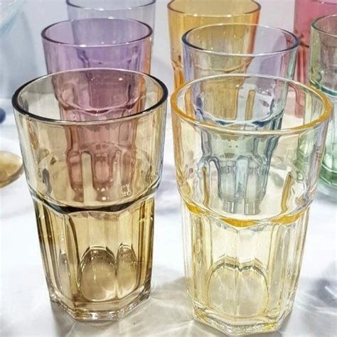 خرید و قیمت لیوان کازابلانکا شش رنگ بلور برند بلینکمکس ترب