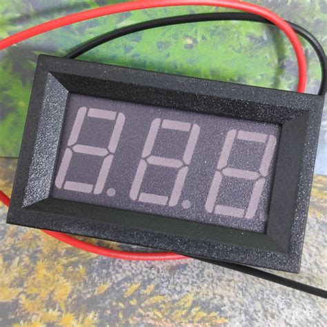 Jual Voltmeter Digital 056 Komponen Mbr Voltmeter Motor Merah