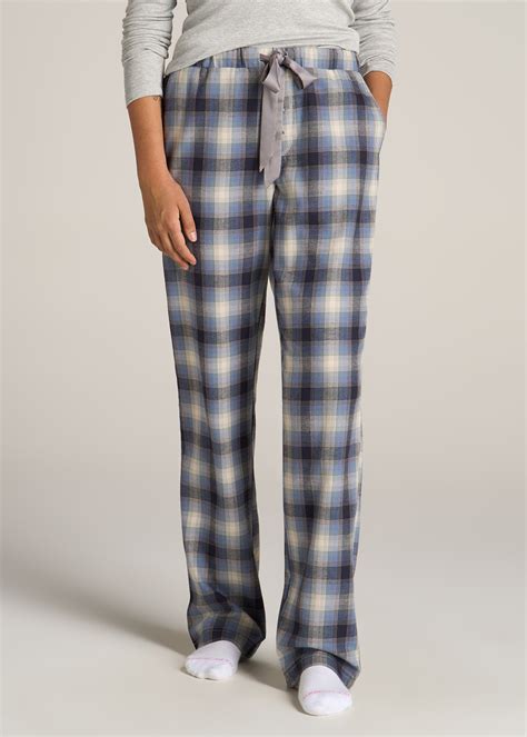 Open Bottom Flannel Womens Tall Pajama Pants American Tall