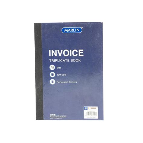 Book Triplicate A5 Invoice Crazy Plastics