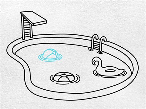 Draw A Swimming Pool Helloartsy