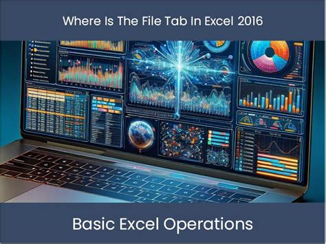 Tutorial Do Excel Onde Está A Guia Arquivo No Excel 2016