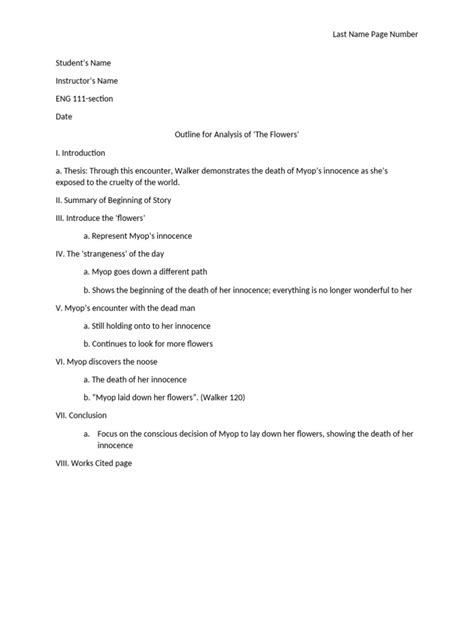 Analysis Outline Example Pdf Art Mystery Thriller And Crime Fiction