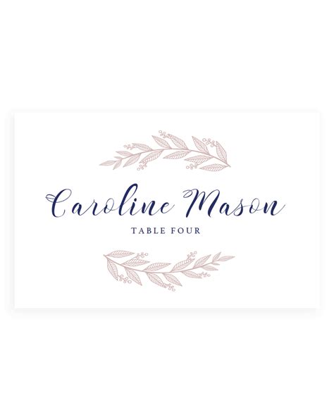 Table Name Cards Template Free Free Design Template And Tattoo Design