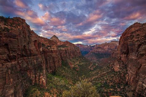 Sunrise Over Zion National Park Sunset Over The Grand Canyon Zion