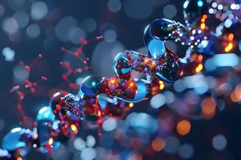 Premium Photo Vibrant Dna Structure Showcasing Double Helix And