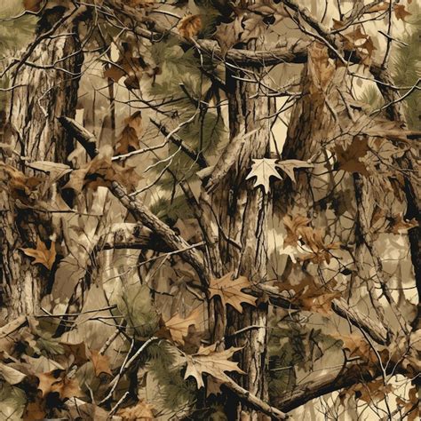 Premium Photo Real Tree Camouflage Seamless Pattern For Hunting