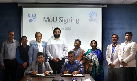 Shakti Foundation And Blast Sign Mou Shakti Foundation And Bangladesh