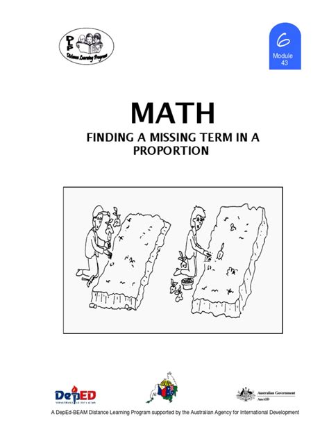 Math 6 Dlp 43 Finding A Missing Term In A Proportion Pdf Ratio