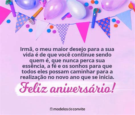 Votos De Feliz Aniversario Para Irma Mais Nova