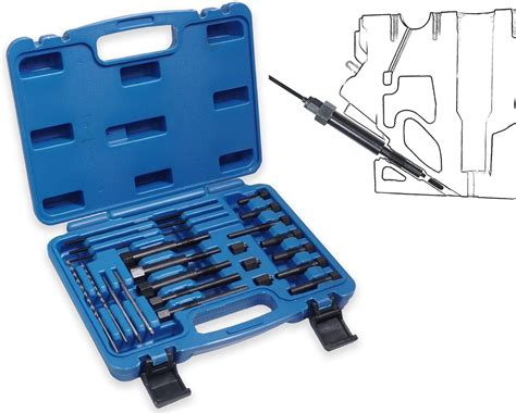 Riodembo 22pcs Glow Plug Removal Tool Kit Glow Plug Extraction Kit