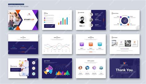 Premium Vector Creative Business Presentation Slides Template Design