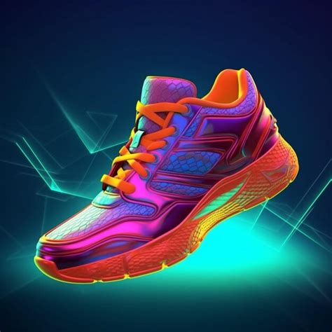 Perfectas Zapatillas Coloridas Y Llamativas Creadas Por Ia Foto Premium
