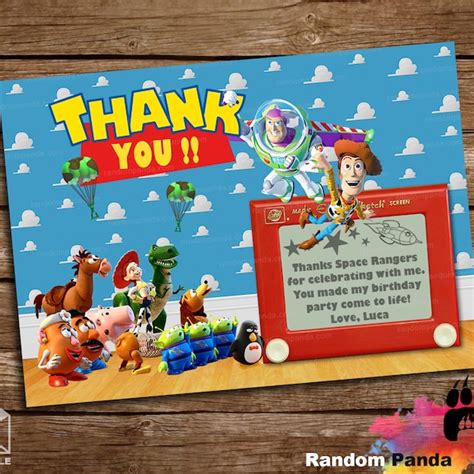 Toy Story Thank You Etsy