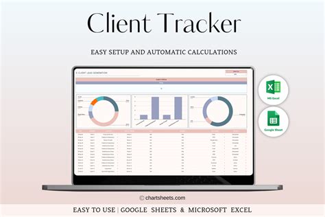 Client Tracker And Management Spreadsheet Graphic By Spreadsheetshub
