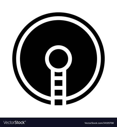 Sewage Treatment Plant Glyph Icon Royalty Free Vector Image