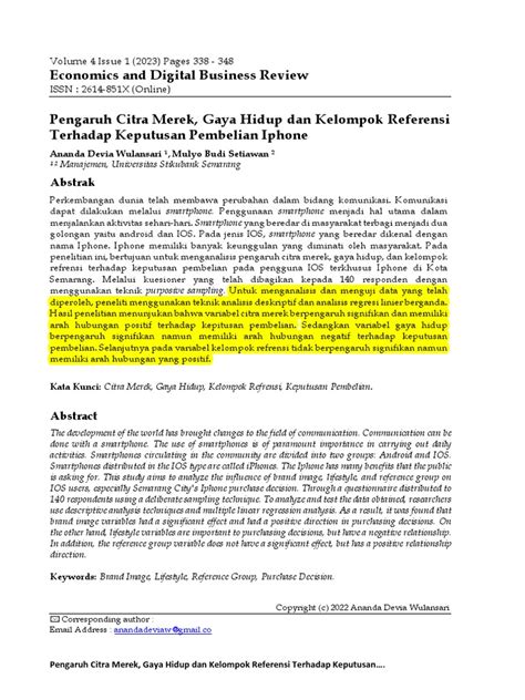 2023 Wulansari Ananda Devia And Mulyo Budi Setiawan Pengaruh Gaya