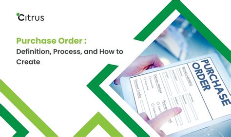Purchase Order Definition Process And How To Create