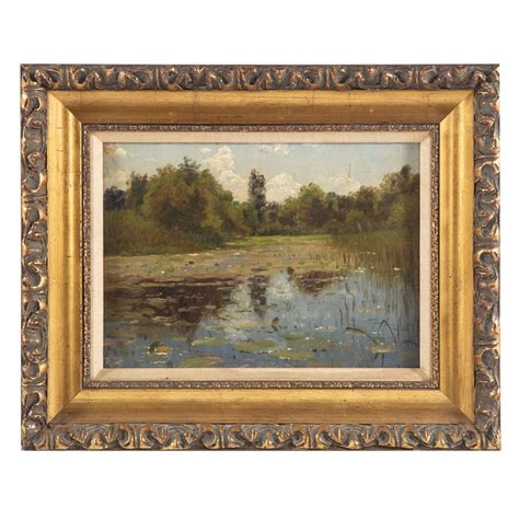 Joseph Rodefer De Camp Landscape Oil Auction