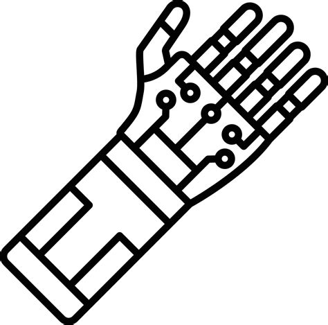 Bionic Arm Line Icon 16884230 Vector Art At Vecteezy