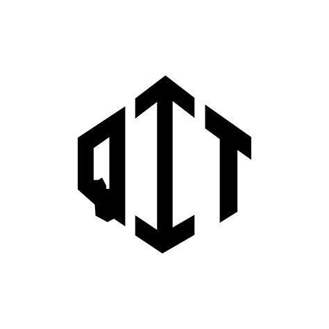 Qit Letter Logo Design With Polygon Shape Qit Polygon And Cube Shape