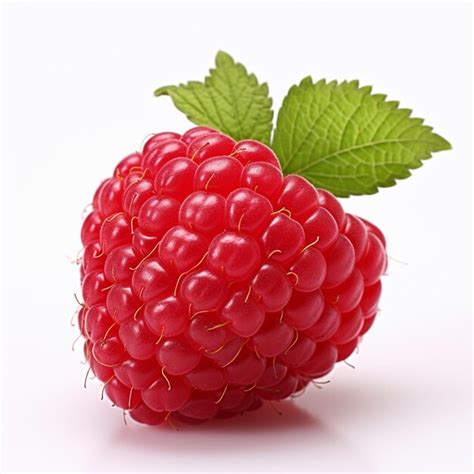 Premium Photo Raspberry White Background
